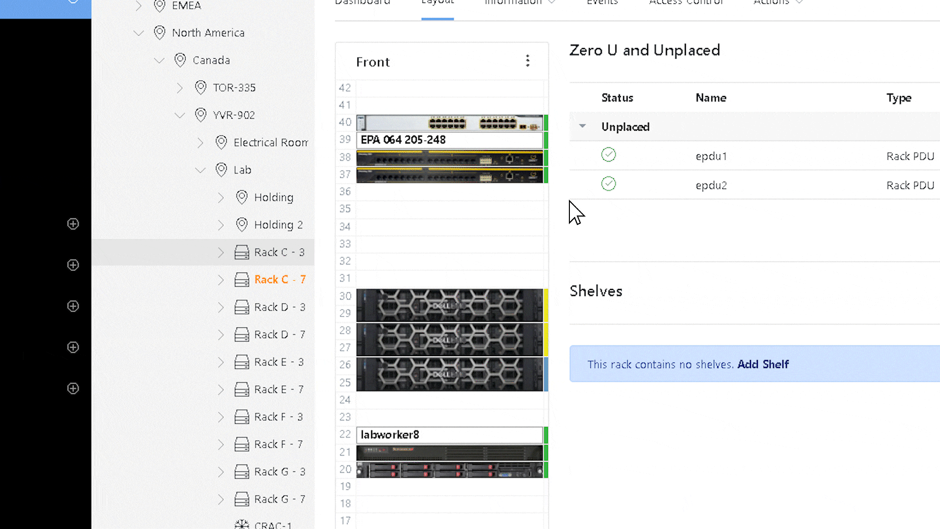 3D Data Center View and Rack Dashboard Enhancements - Hyperview